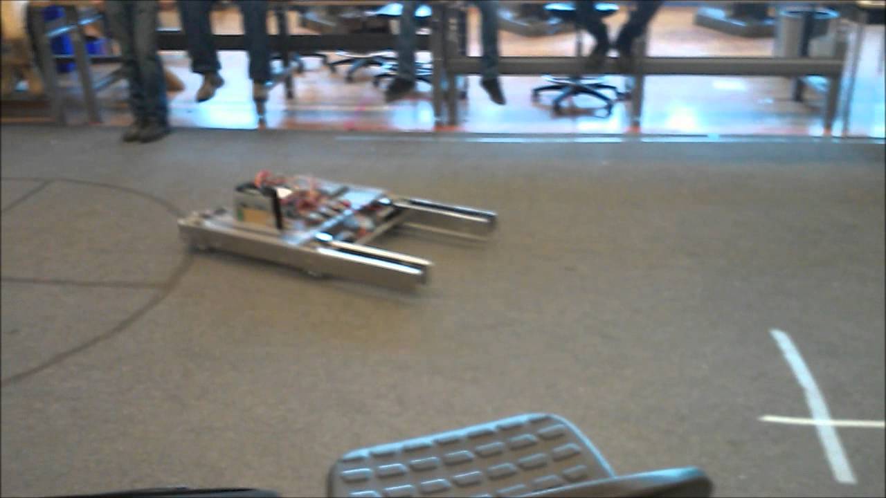 FRC Team 203 - 2015 Chassis First Test - YouTube