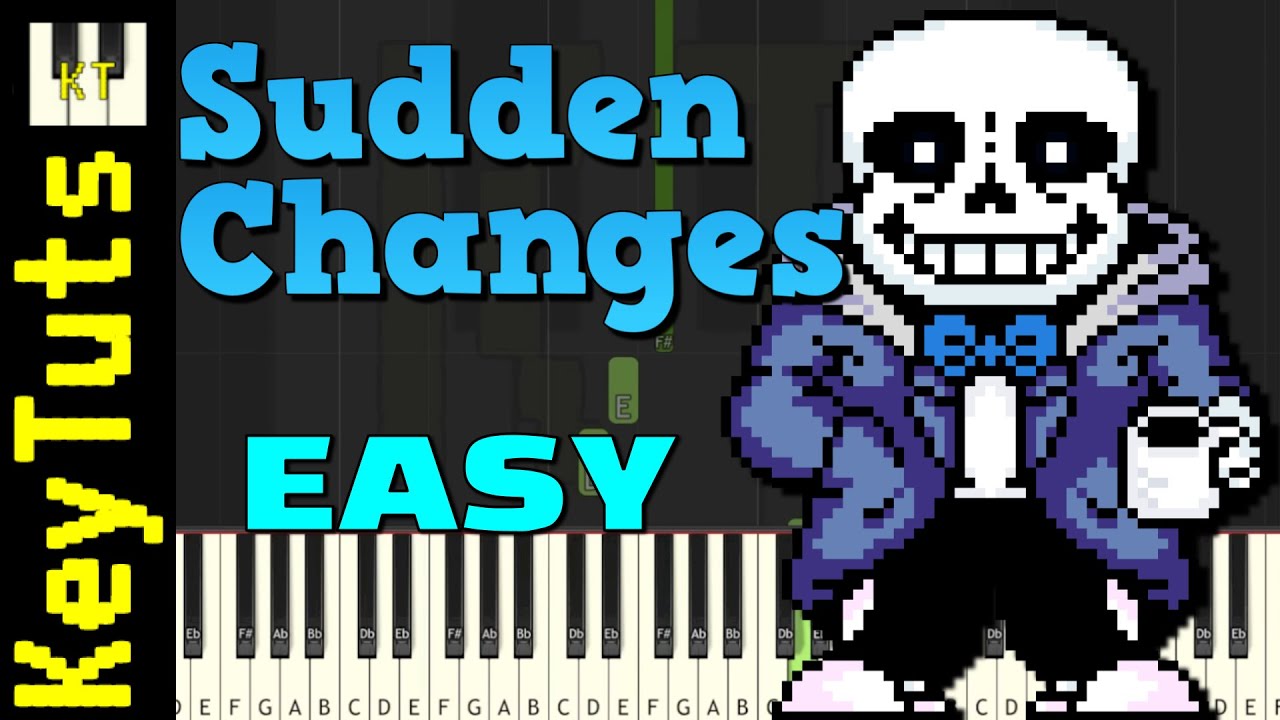 Sudden Changes [Undertale AU] - Easy Mode [Piano Tutorial] (Synthesia ...