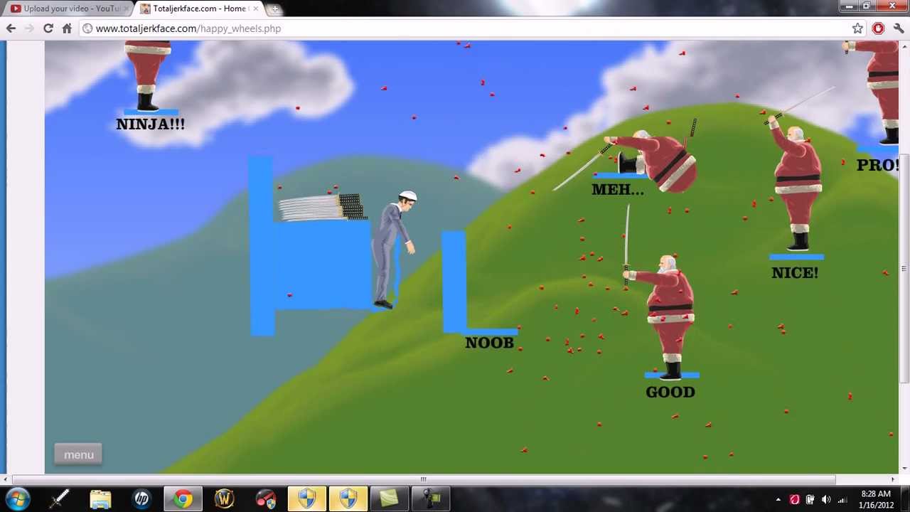 Happy Wheels. Death to Wheelchair guy! Ep. 1 - YouTube