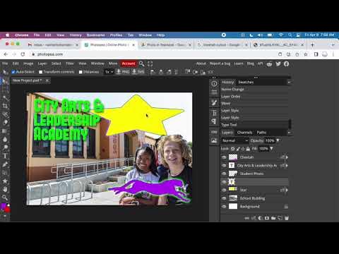 Make a Flyer with Photopea - YouTube