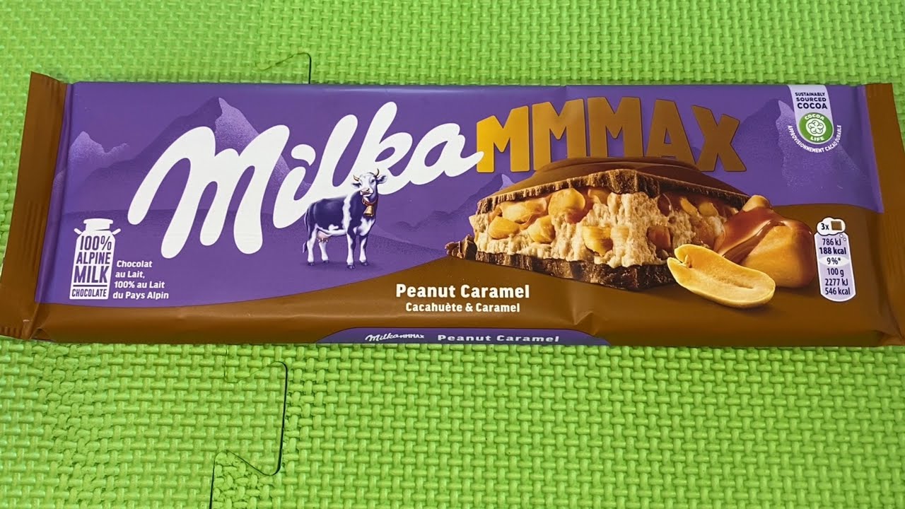 Milka Chocolate Max Peanut Caramel Unboxing/ UnboxingMilka Max / ASMR video - YouTube
