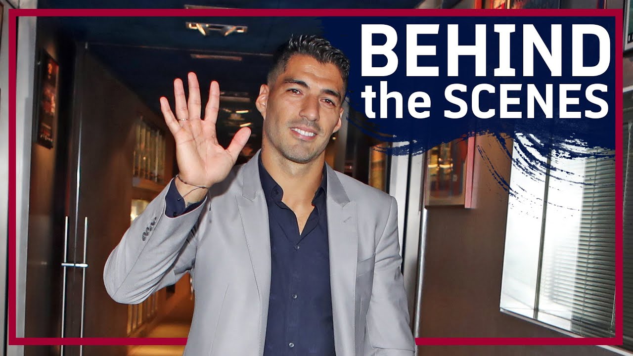 EXCLUSIVE: Inside view of LUIS SUÁREZ's emotional farewell - YouTube