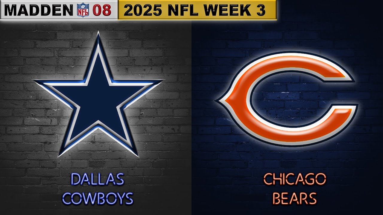 Madden NFL 08 - 2007 Dallas Cowboys vs. 2007 Chicago Bears | 2025 NFL ...