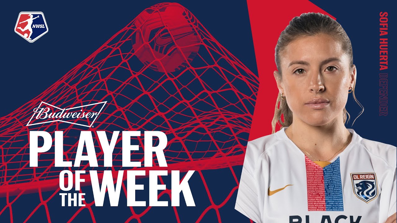 Budweiser Player of the Week | Sofia Huerta, OL Reign, Week 12 - YouTube