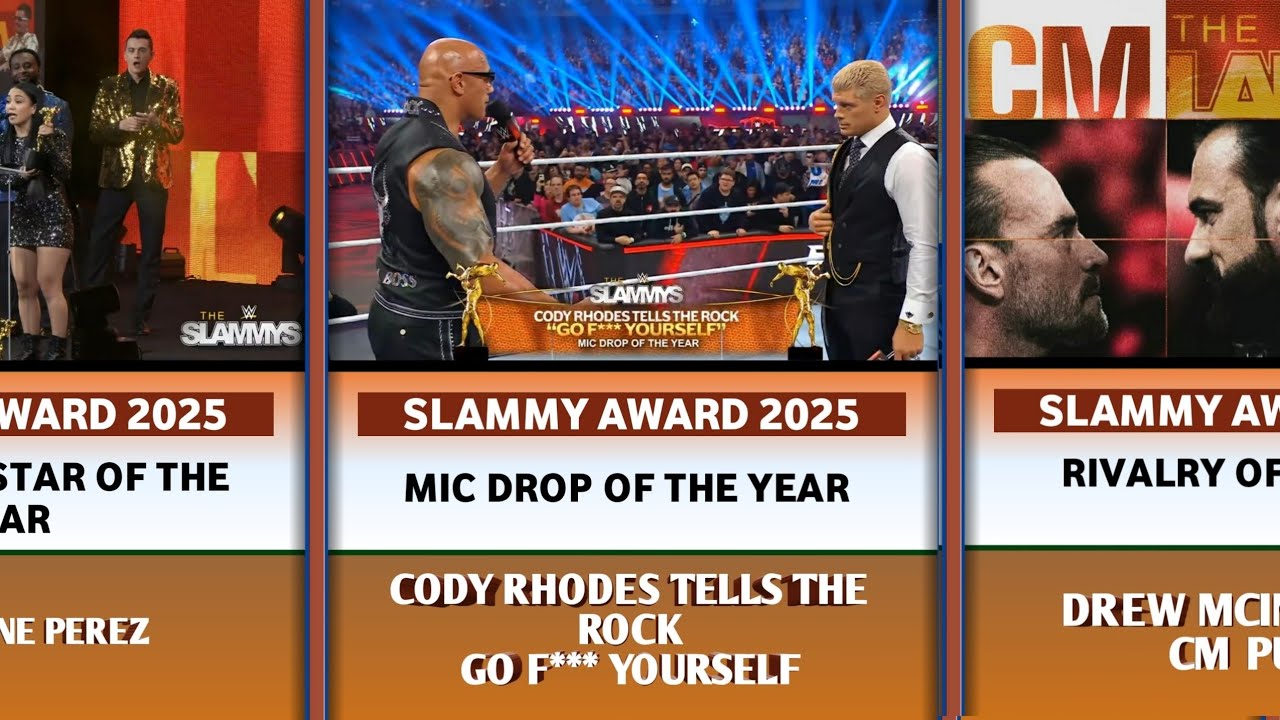 SLAMMY AWARD 2025 Winners | WWE award 2025 Results, WWE Slammy award ...