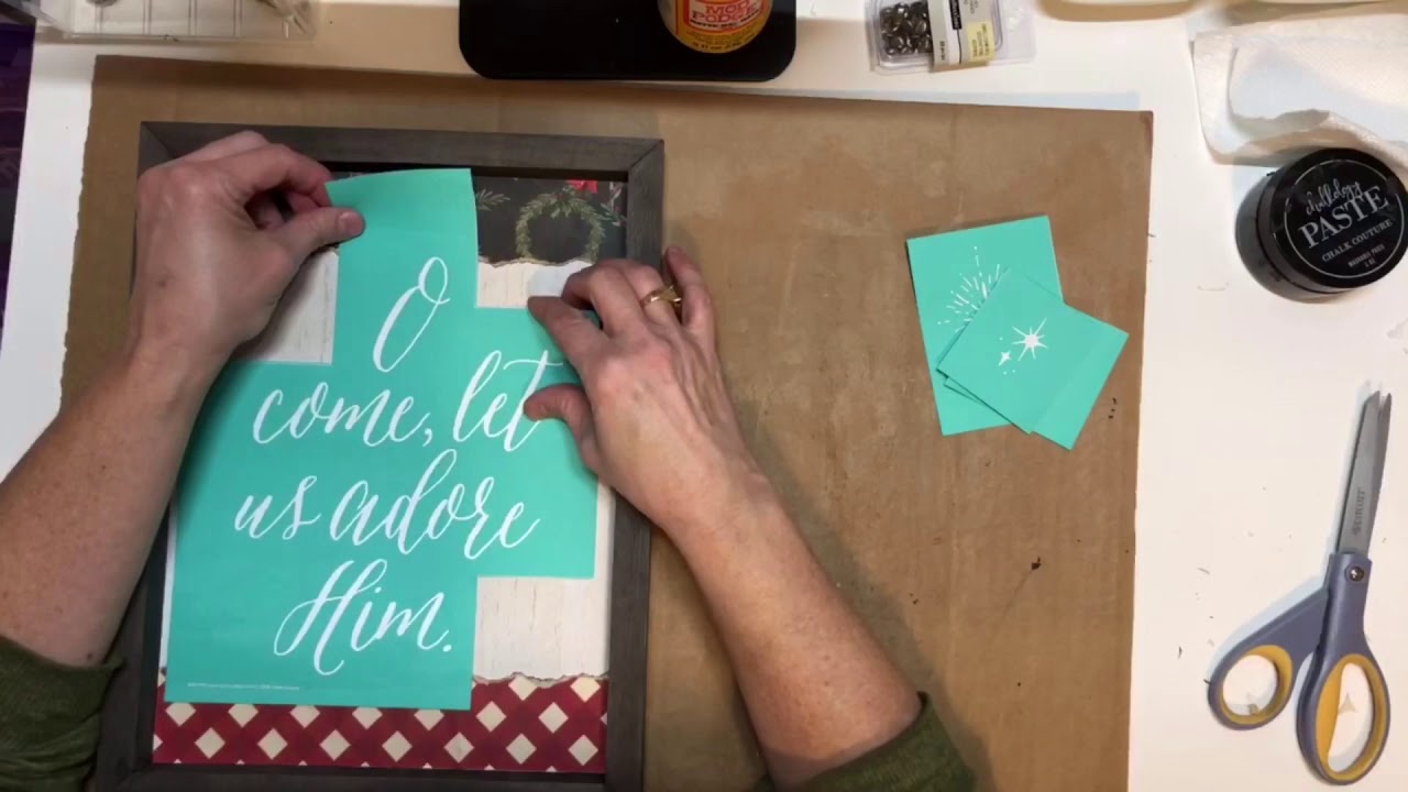 Chalk Couture and Scrapbook - YouTube