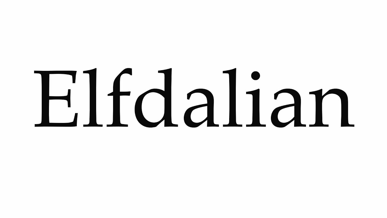 How to Pronounce Elfdalian - YouTube