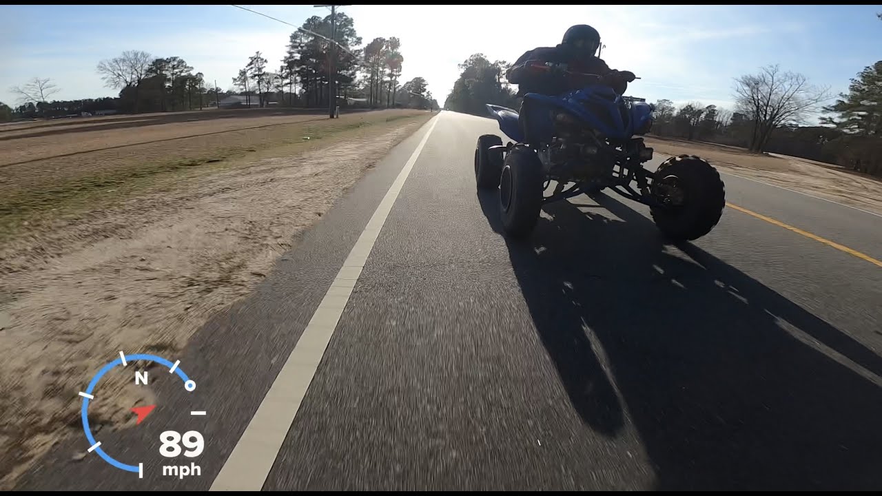 RAPTOR 700 Top speed with GOPRO speedometer!! 89mph!!! - YouTube