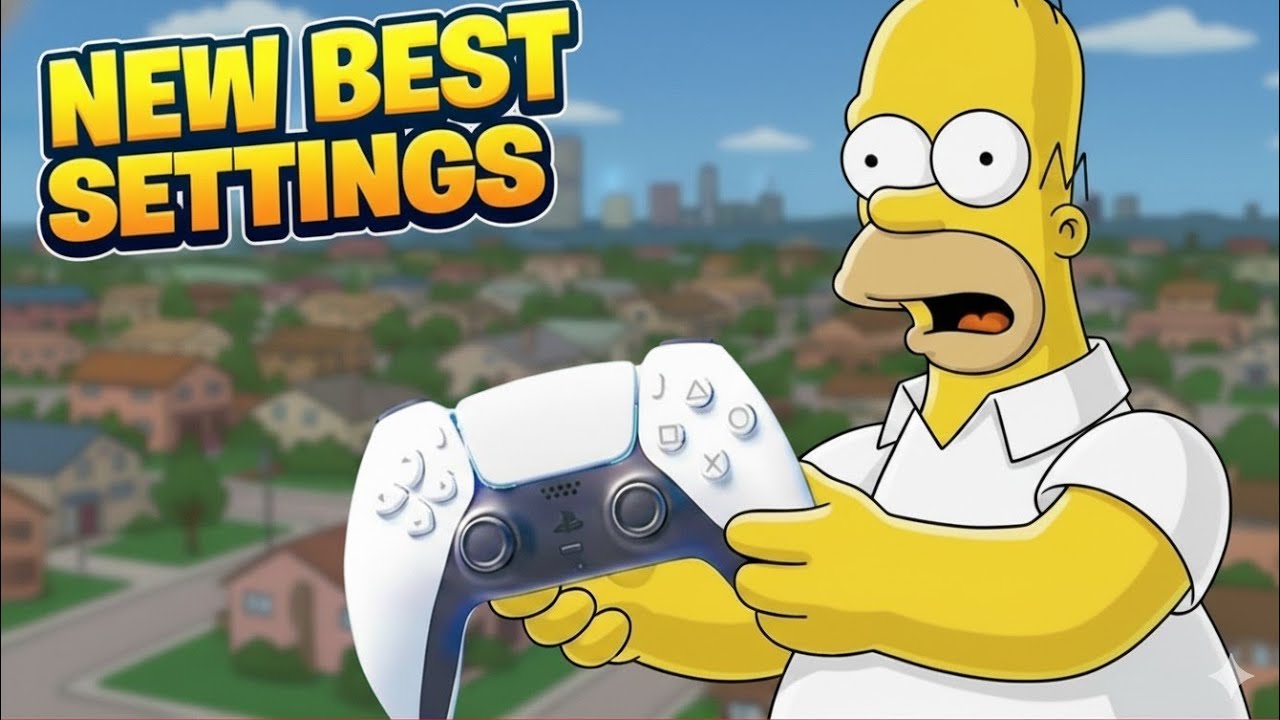 BEST FORTNITE SETTINGS: Simpsons Season! (PS5 / Xbox S/X Controller ...