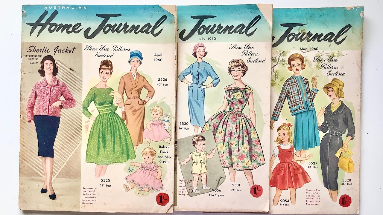 Making vintage journals out of Australian Home Journal magazines - YouTube