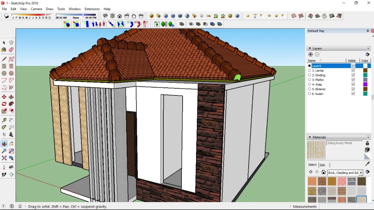 Tutorial Mudah Desain Rumah Minimalis Type 48 #1 Bagian 3 end - YouTube