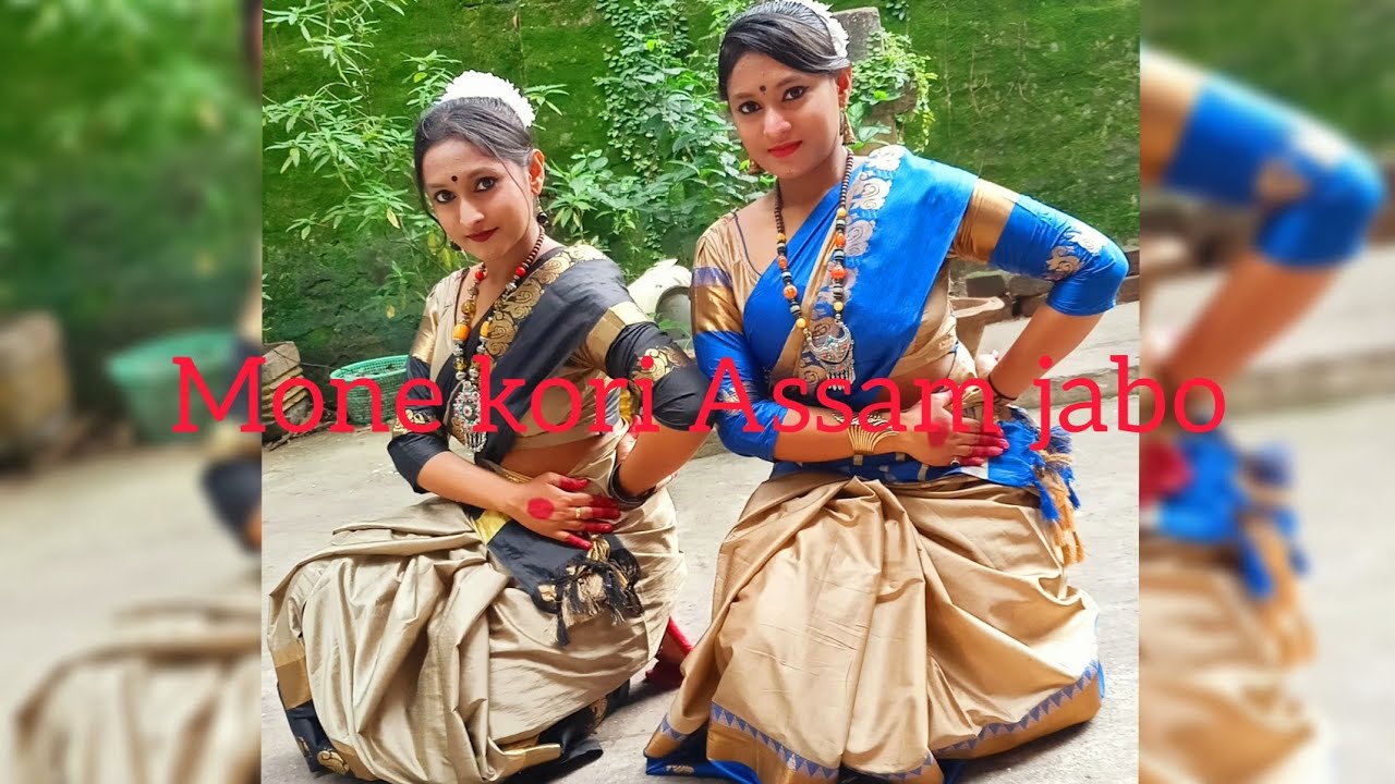 mone kori asam jabo dance | Assam jabo | folk dance | twining twins ...
