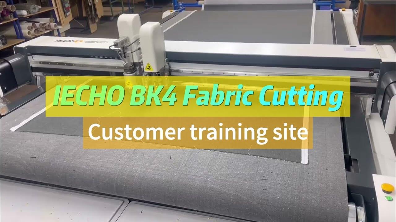 IECHO BK4 fabric cutting - YouTube