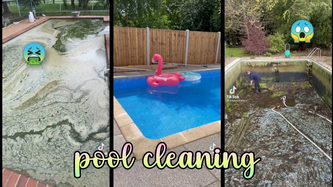 Satisfying Pool Cleaning TikTok Compilation #11 | Vlogs from TikTok ...
