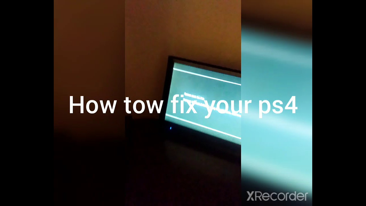how too fix your ps4 - YouTube