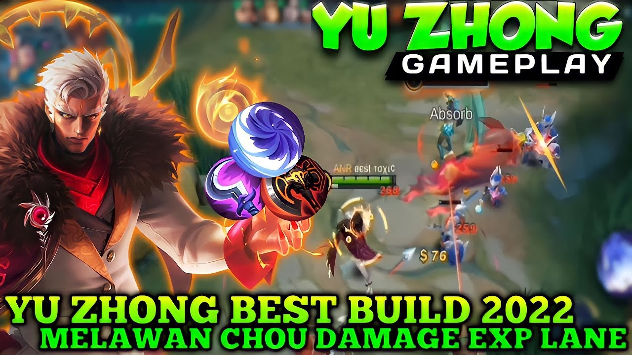 MELAWAN CHOU DAMAGE | YU ZHONG BEST BUILD 2022 | YU ZHONG GAMEPLAY ...