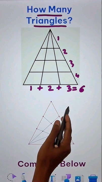 Only 1% Know this Trick II Count Triangles without Counting #counting #triangles #youtubeshorts ...
