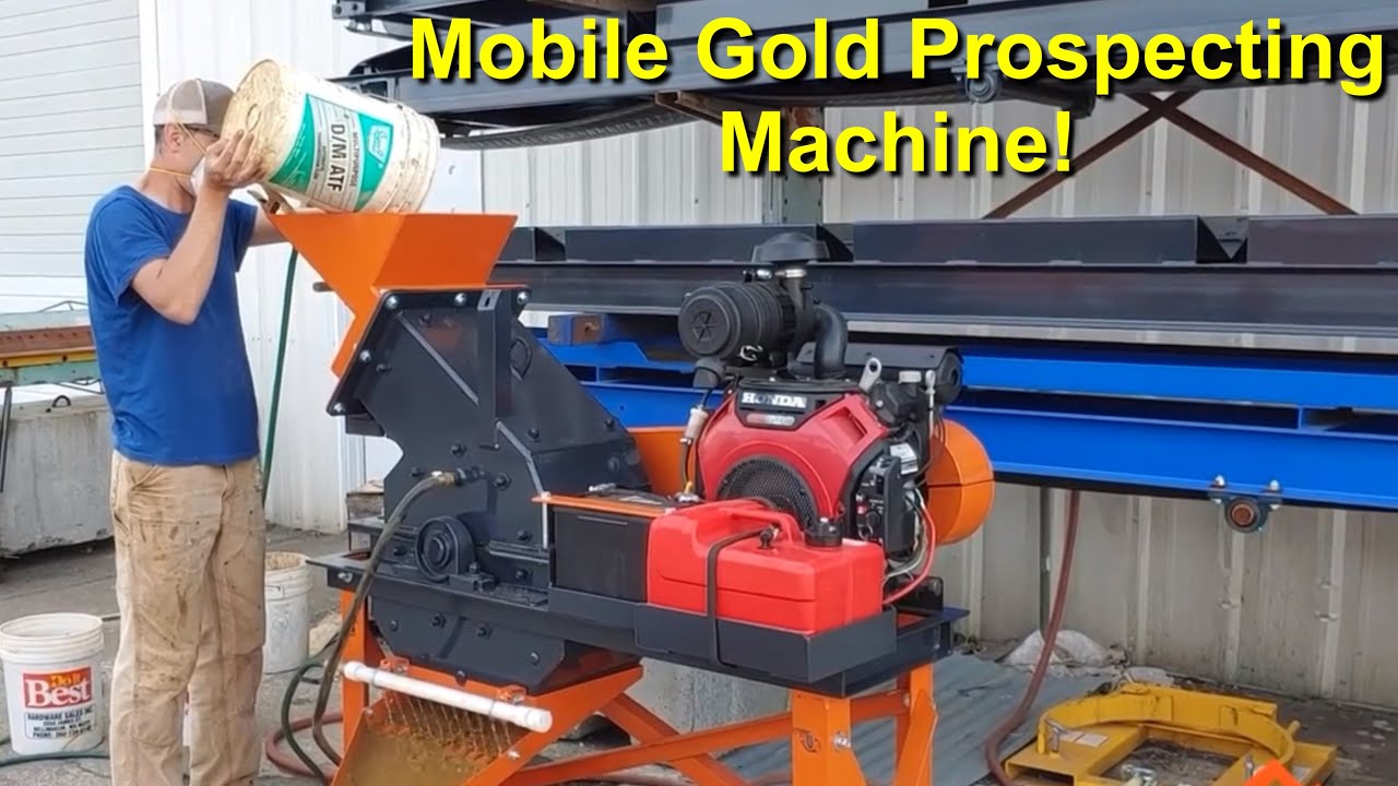 Gas-Powered Mobile Hammer Mill for High Recovery Gold Mining in Remote ...