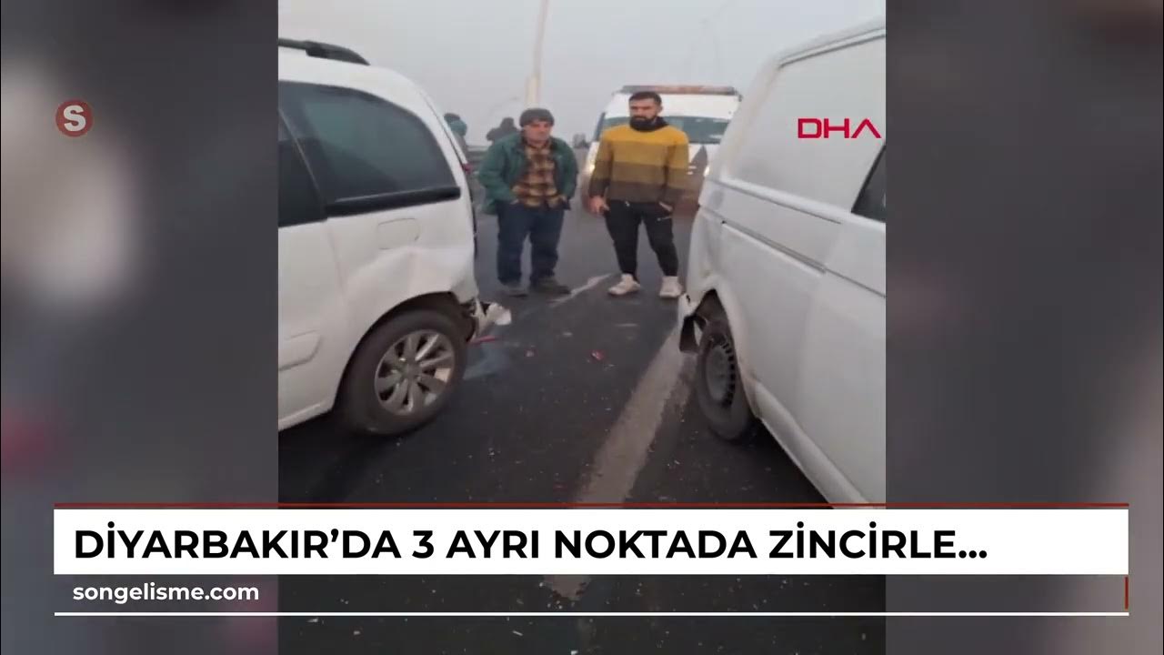 DİYARBAKIR’da 3 ayrı noktada zincirleme kaza: 18 yaralı - YouTube