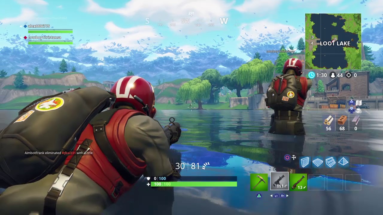 Two friends playing fortnite - YouTube