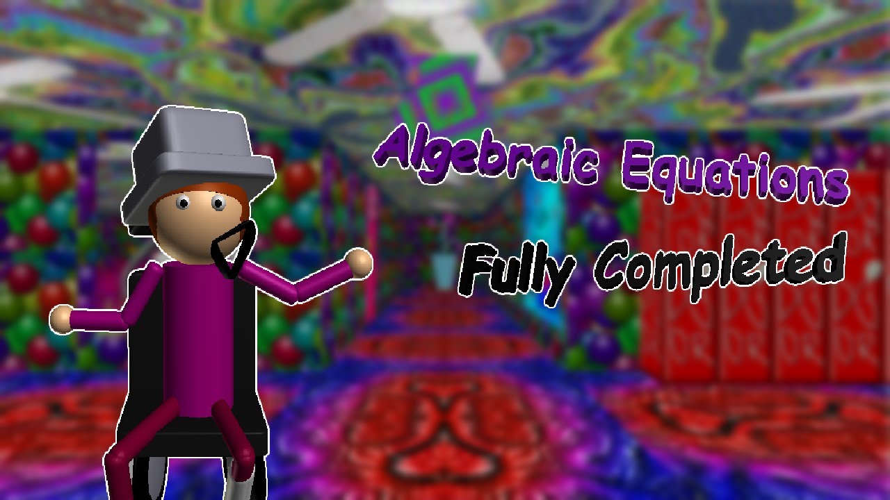 Algebraic Equations Fully Completed - YouTube