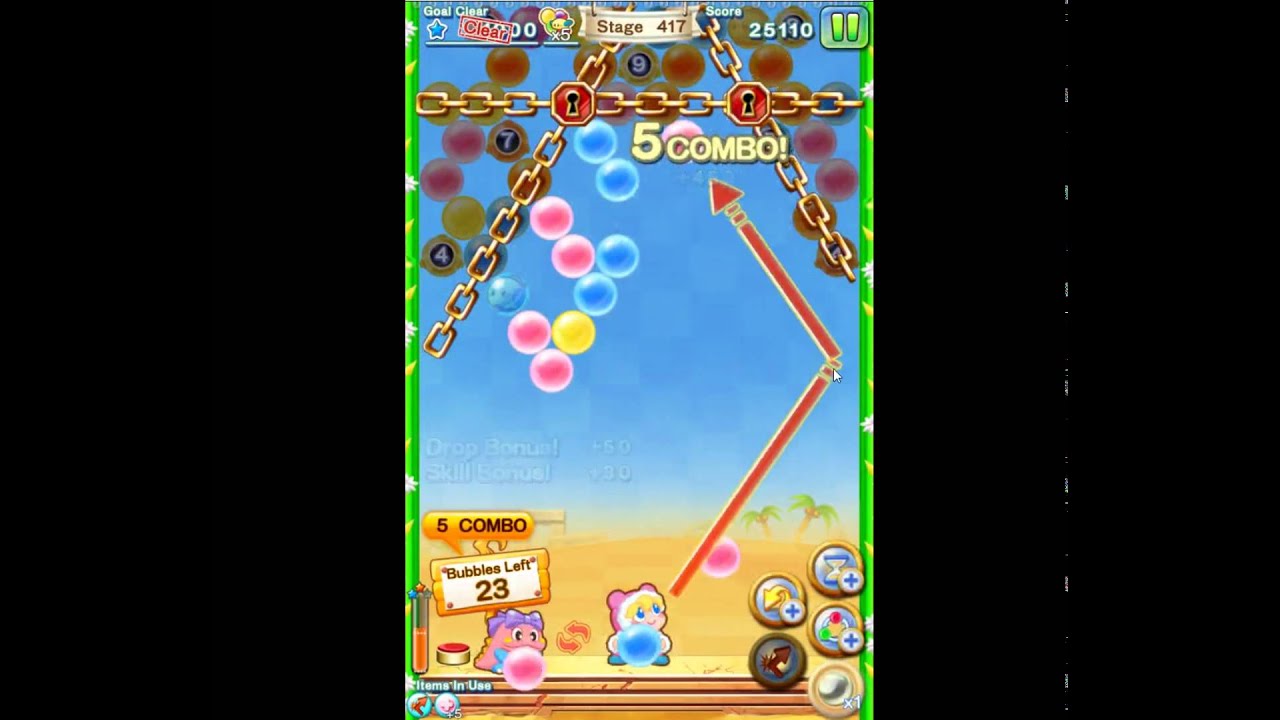LINE Puzzle Bobble Stage 417 / LINE パズルボブル ステージ 417 - YouTube
