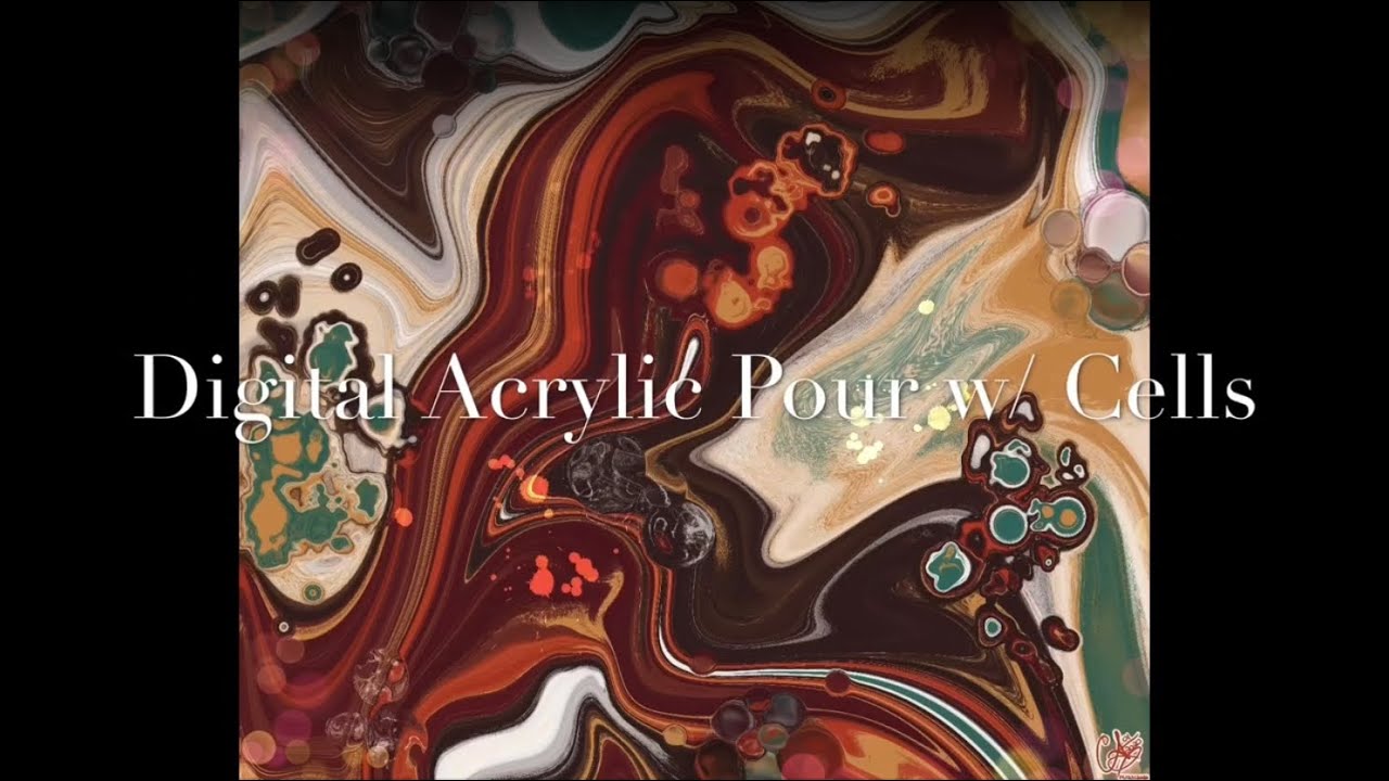 “Clay” Trailer - Acrylic Pour w/ Cells & Bubbles (Procreate) - Digital ...