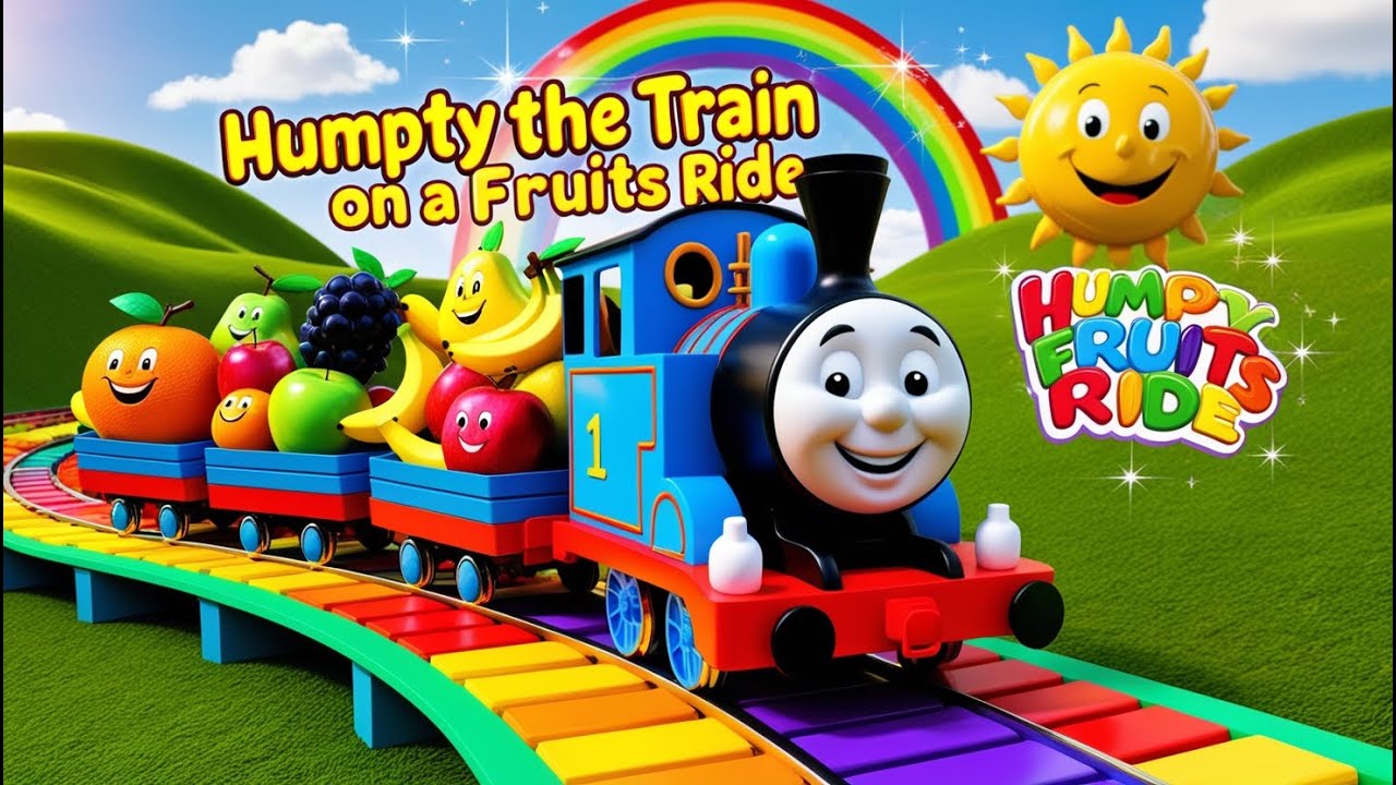 🎶 Humpty the Train on a Fruits Ride | Fun Kids Song & 3D Animation 🎉 ...