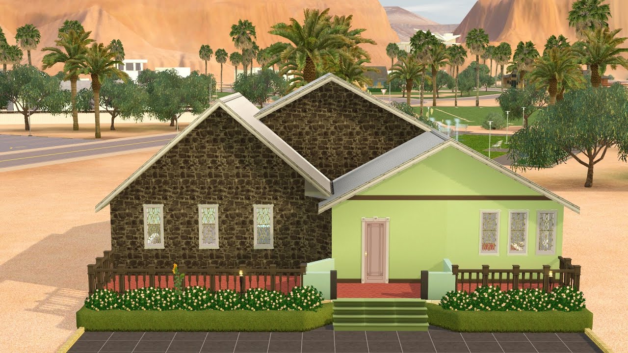 the sims 3 speed build a starter house - YouTube