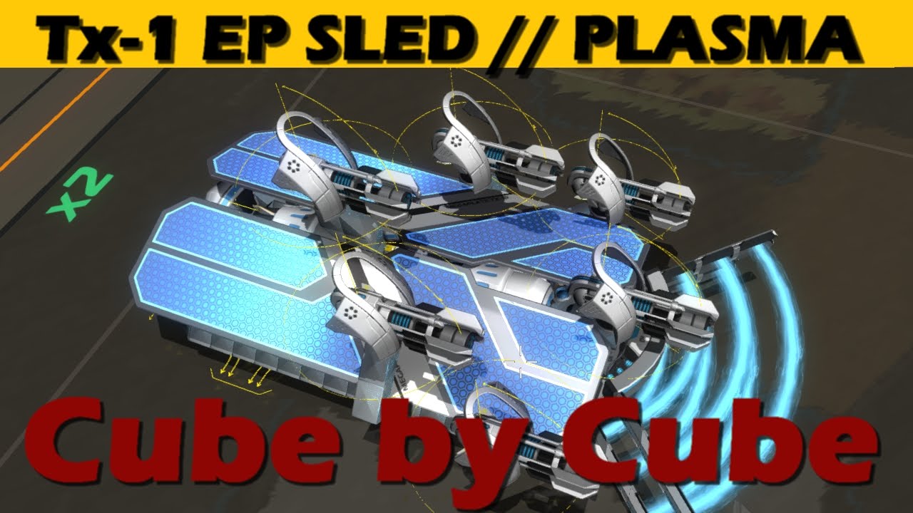 Robocraft // TX-1 EP Plasma Sled - Cube by Cube - YouTube