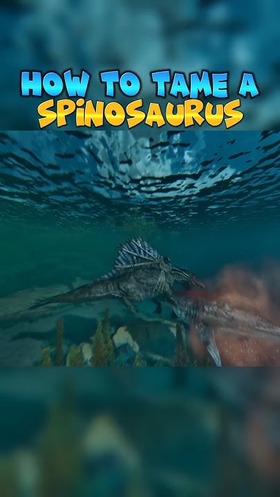 The Safest Way to Tame a Spinosaurus in ARK Survival Ascended #arksurvivalascended #ark # ...