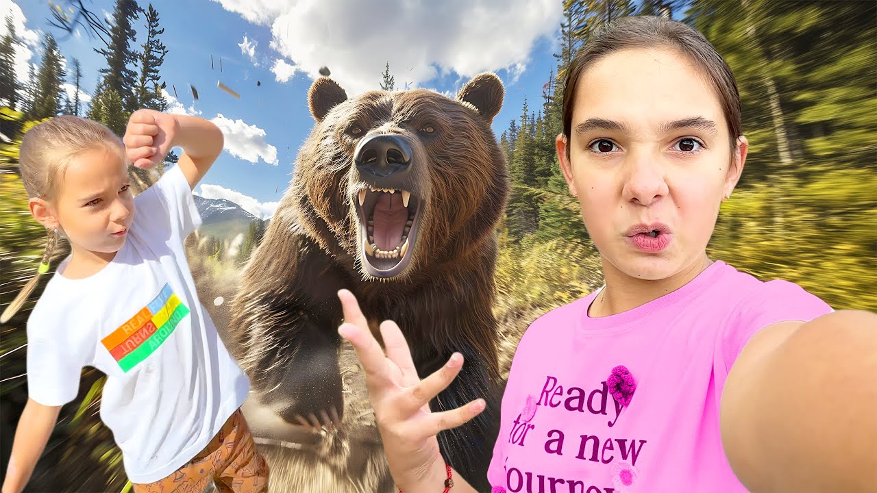 😱 URSUL le-a SPERIAT pe MARA, TEO și BRI 🐻 Au urcat Fără PĂRINȚI pe ...
