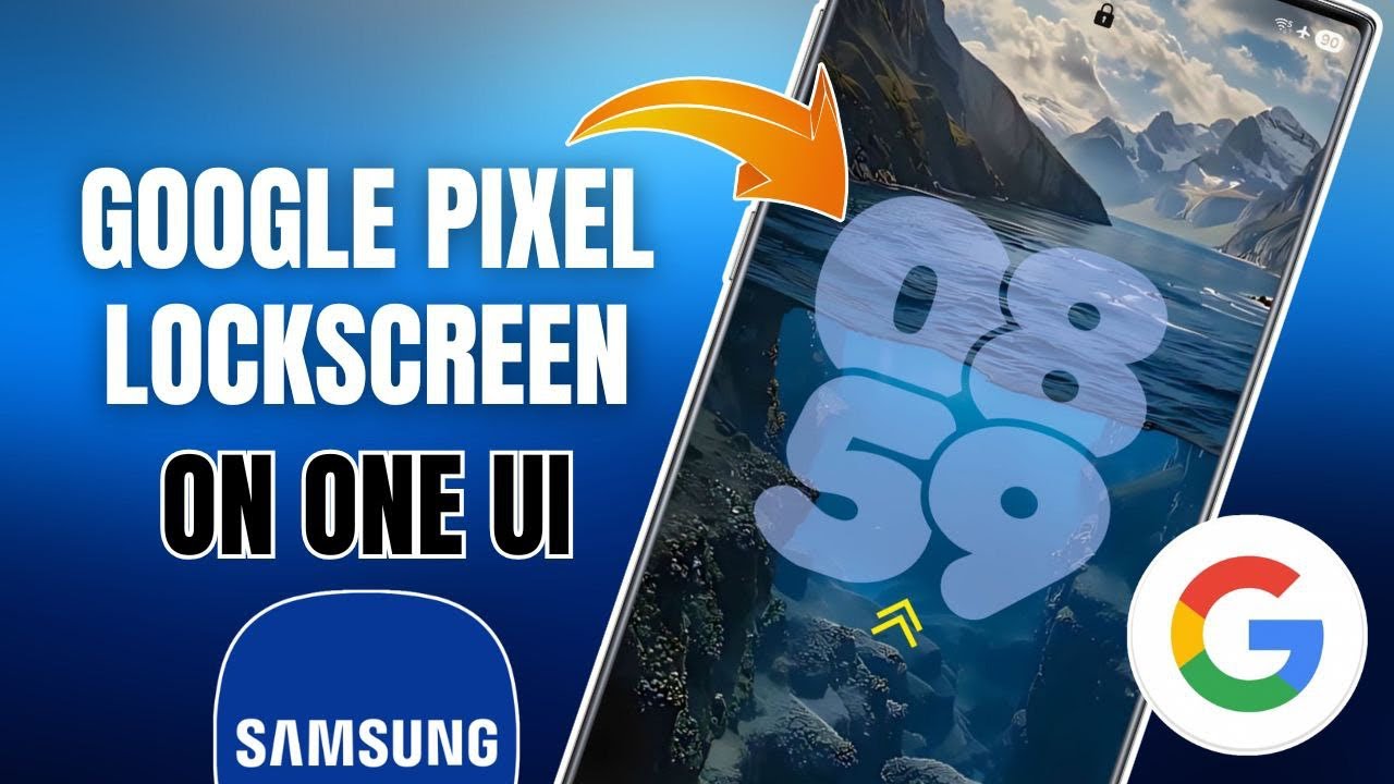 How To Set Google Pixel Clock Style On Samsung One UI - YouTube