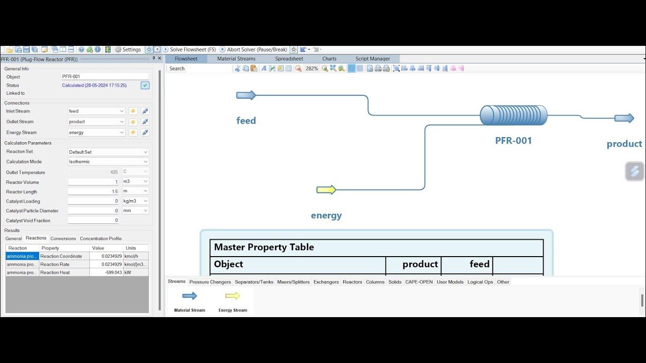 SIMULATION of a Plug Flow Reactor in DWSIM #iitbombay #job - YouTube