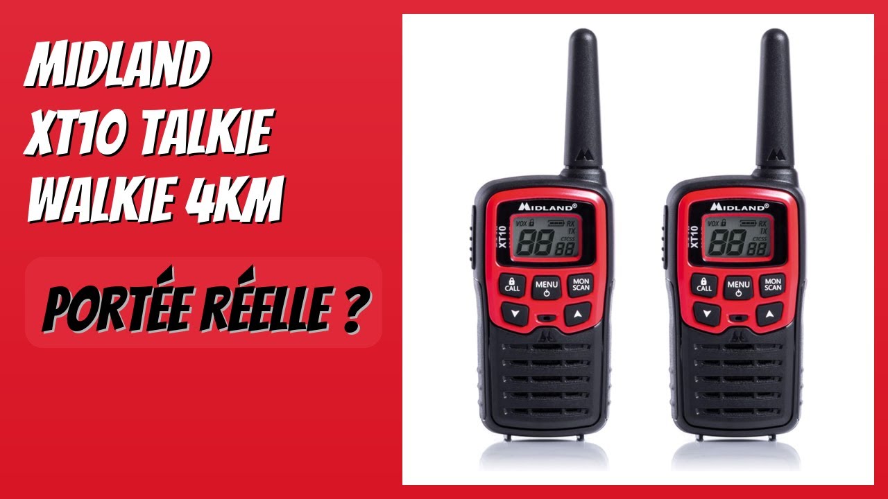 AVIS (2026): Midland XT10 Talkie Walkie 4Km. DÉTAILS - YouTube