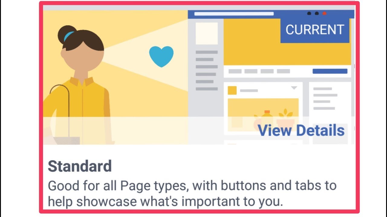 How To Apply Standard Template in Facebook Page - YouTube