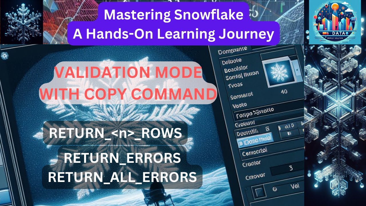 Mastering Validation Mode | Copy INTO Command | Techniques in Snowflake ... Mastering Validation Mode | Copy INTO Command | Techniques in Snowflake ...