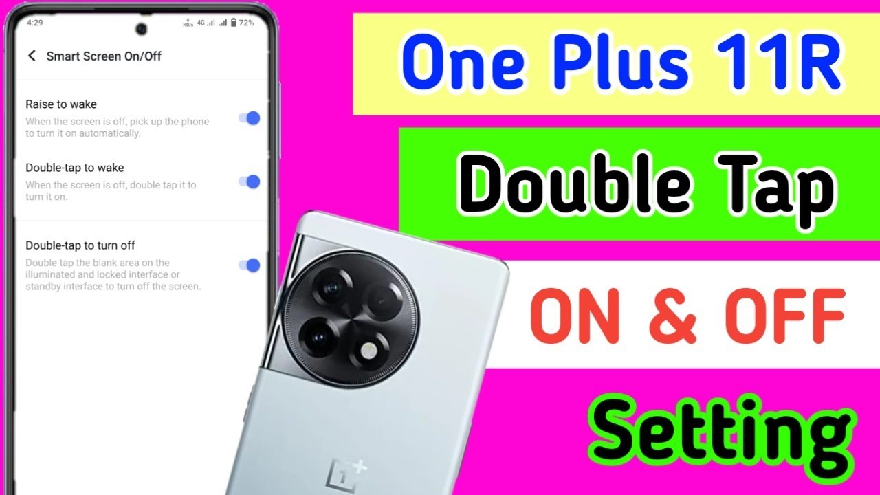 One plus 11r mobile me double tap setting kaise on kare/how to on ...