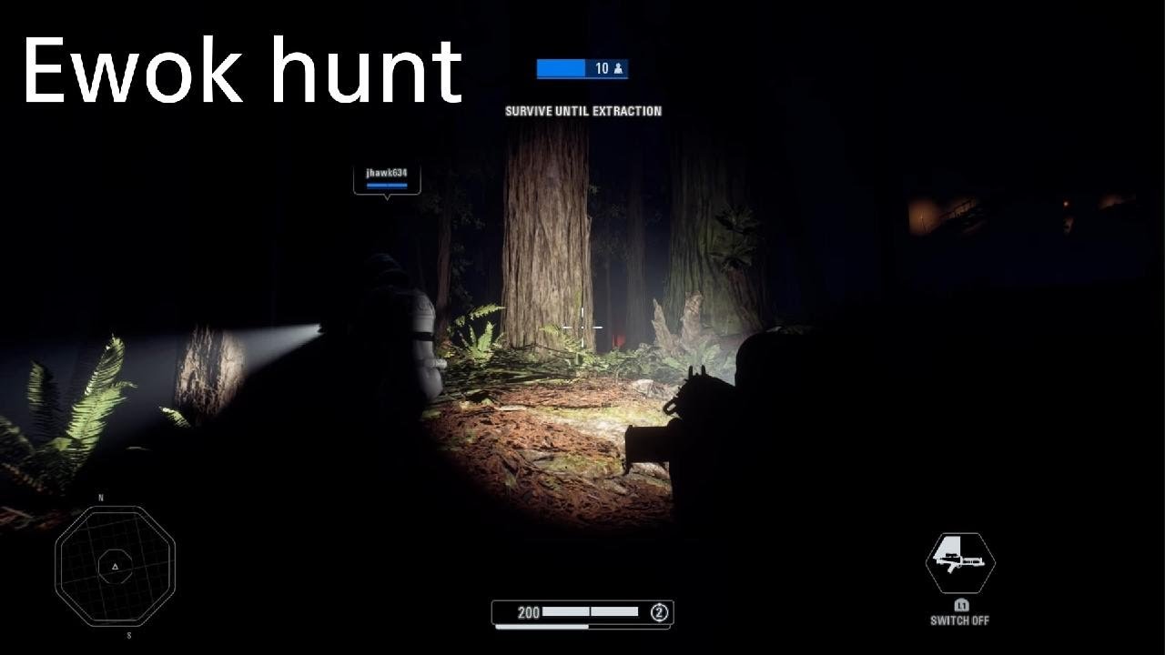 STAR WARS Battlefront II Ewok hunt - YouTube
