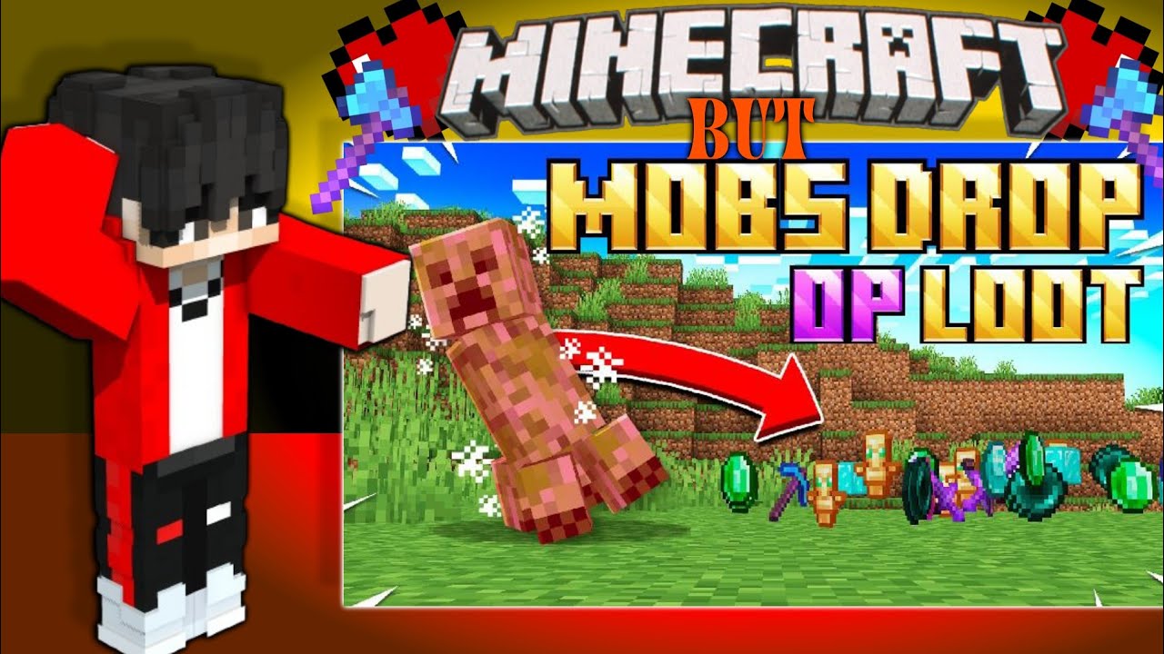 Minecraft But Every Mob Drops OP Loot!🔨 - YouTube