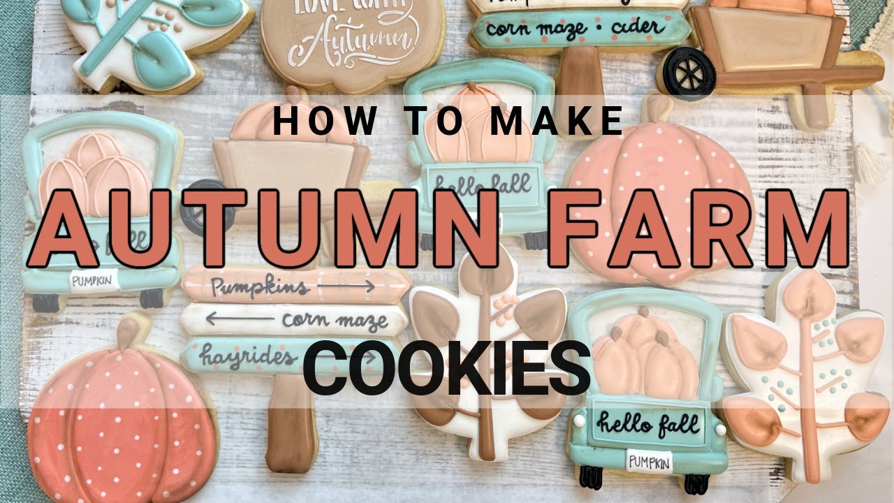 How to Make Autumn Farm Cookies - YouTube