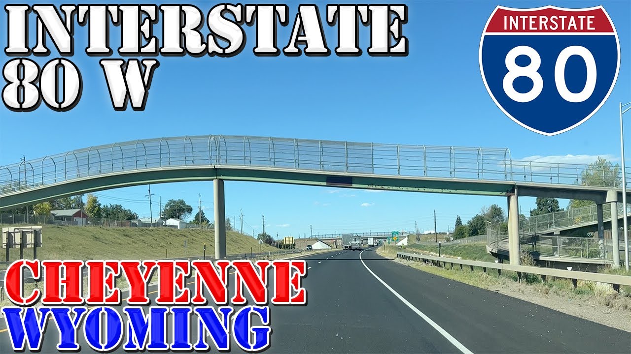 I-80 West - Cheyenne - Wyoming - 4K Highway Drive - YouTube