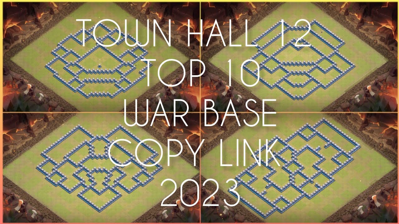CLASH OF CLANS TOWN HALL 12 WAR BASE COPY LINK !! COC TH12 BASE | TOWN ...