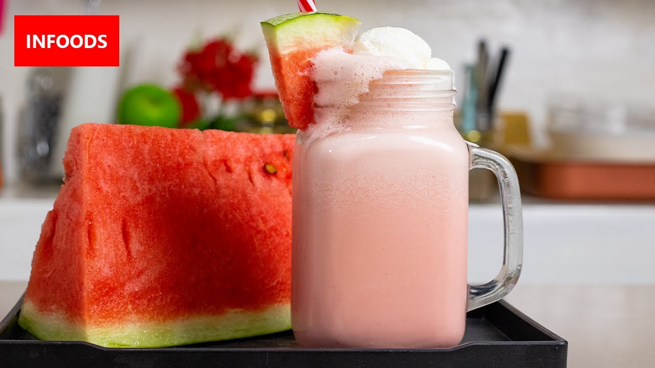 Watermelon Milkshake Recipe | How to Make a Milkshake | Infoods - YouTube