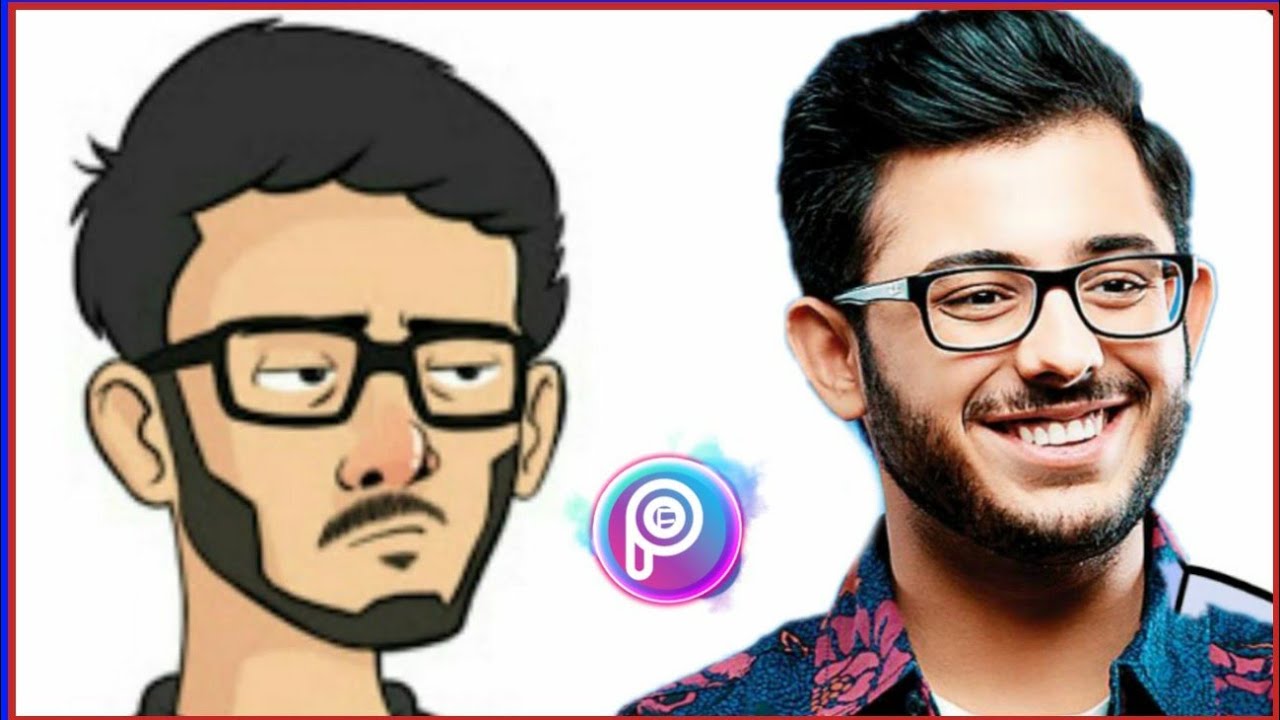 how to make logo carryminati in picsart easily step by step - YouTube