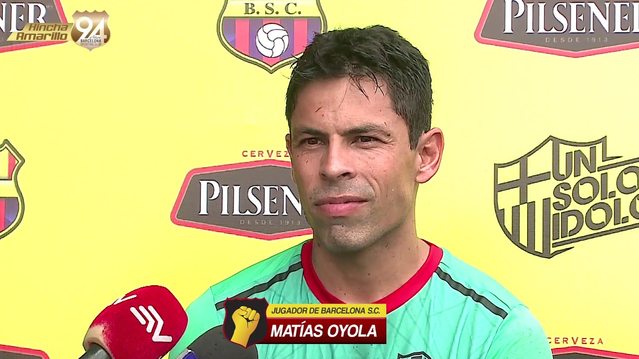 Declaraciones de Matías Oyola - Jugador de Barcelona SC - YouTube