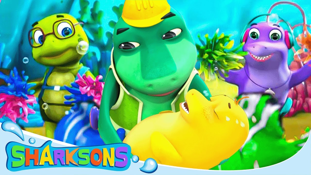 Rainbow Colours with Rainbow Fish | The Sharksons - Songs for Kids ...