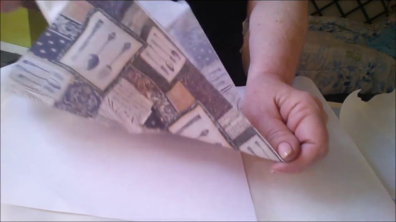 DIY Napkin Fusing for Paper crafts - YouTube