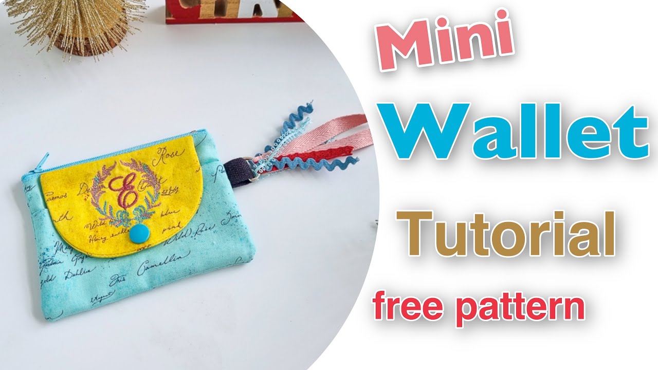 Mini Wallet Free pattern - YouTube