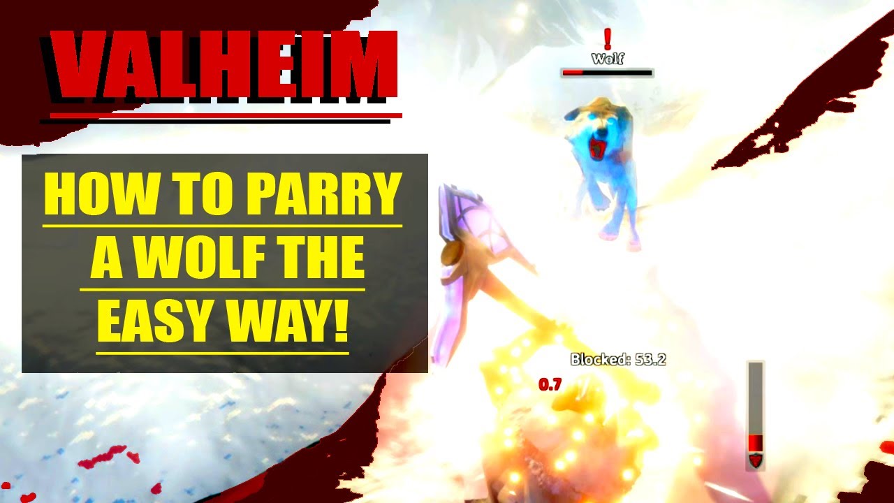🛡️ Valheim - How to Parry a Wolf, The Easy Way! ⚔️ - YouTube
